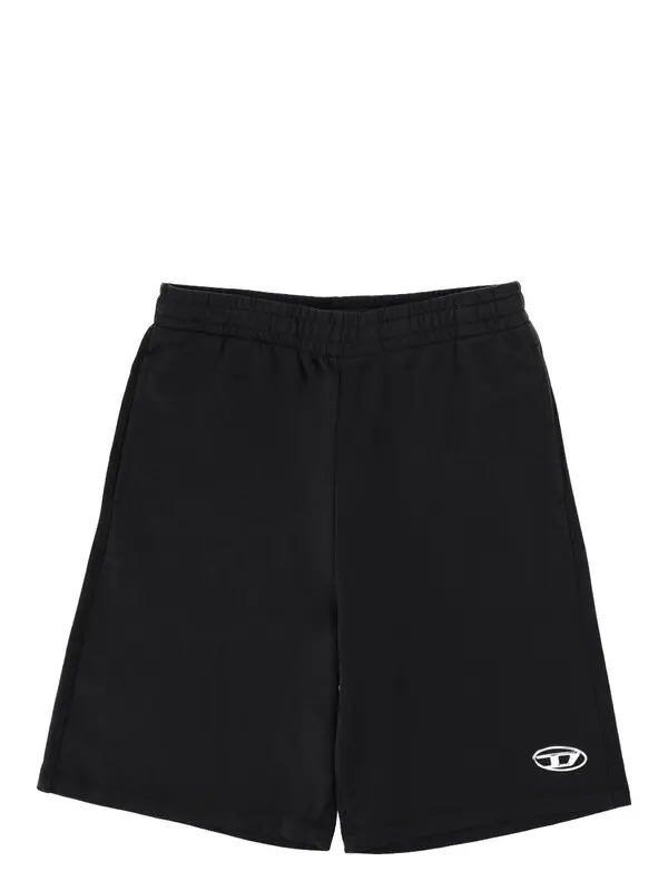 DIESEL® Cotton Shorts P-marshy-iod - Black