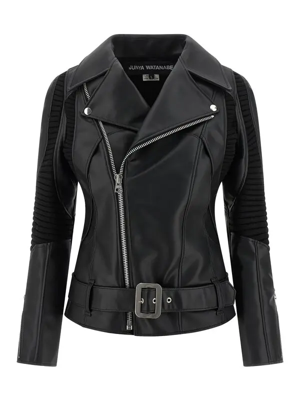 Junya Watanabe Knitted Insert Jacket - Black