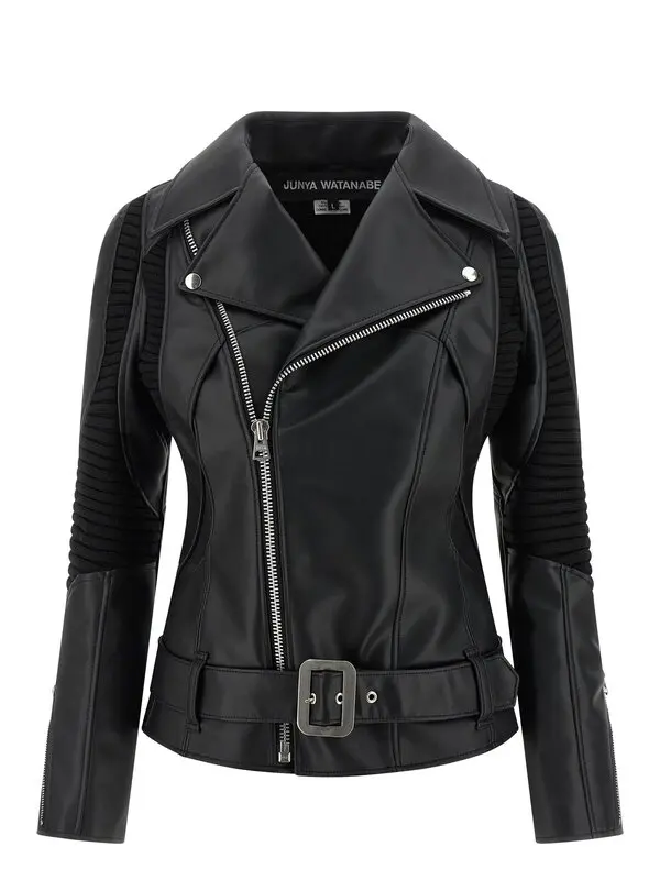 Junya Watanabe Knitted Insert Jacket - Black