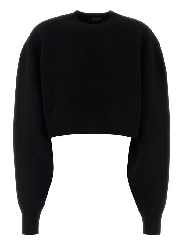 TOM FORD Wool Blend Oversize Sweater - Black
