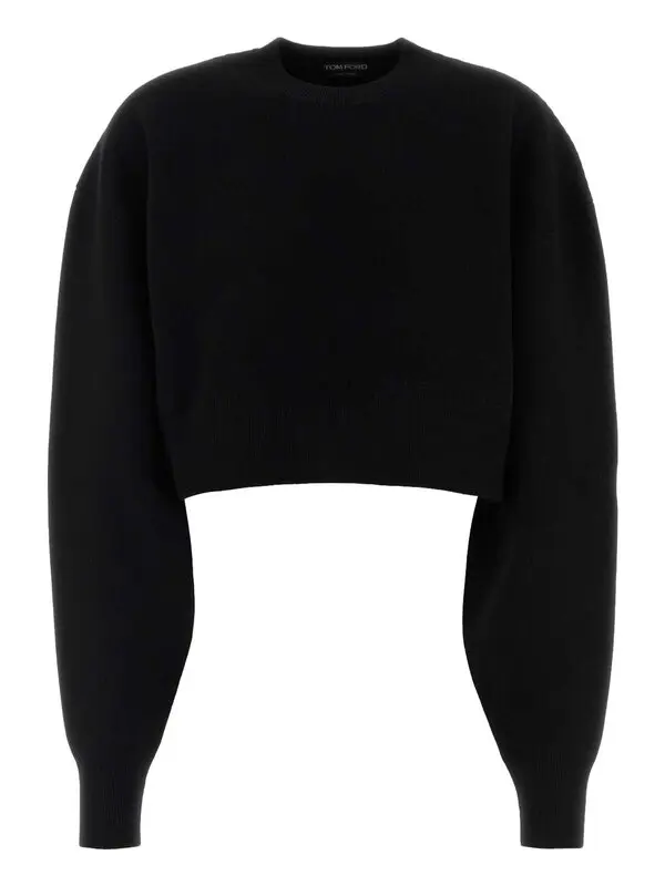 TOM FORD Wool Blend Oversize Sweater - Black