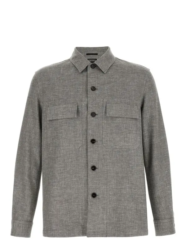 Zegna Crossover' Overshirt - Cream