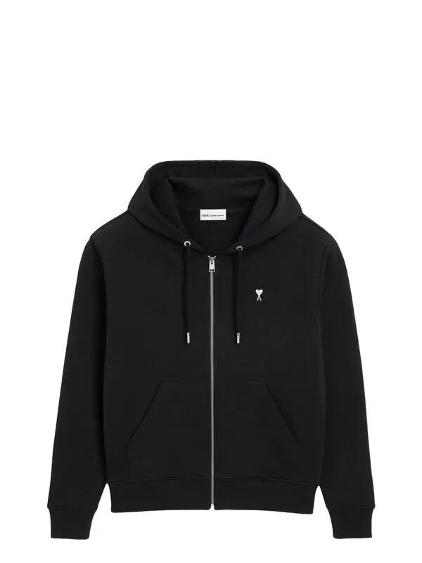 AMI Paris Cotton Zip-up Hoodie - Multicolor