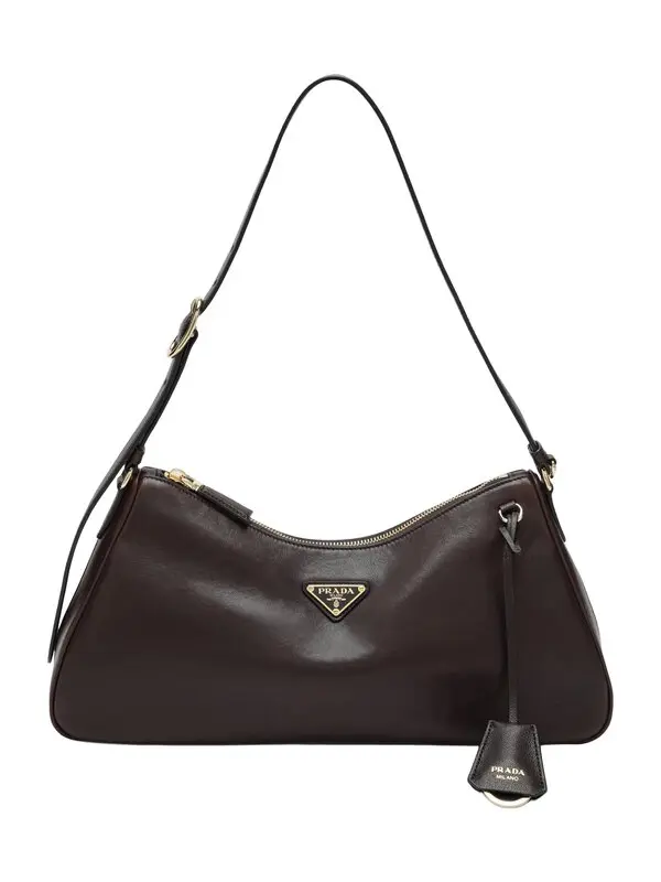 Prada Aimee Shoulder Bag In Nappa Leather - Brown