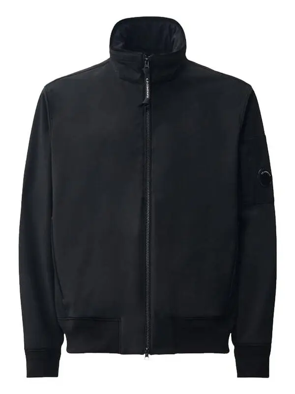 C.P. COMPANY Lightweight Zip Up Jacket - Black