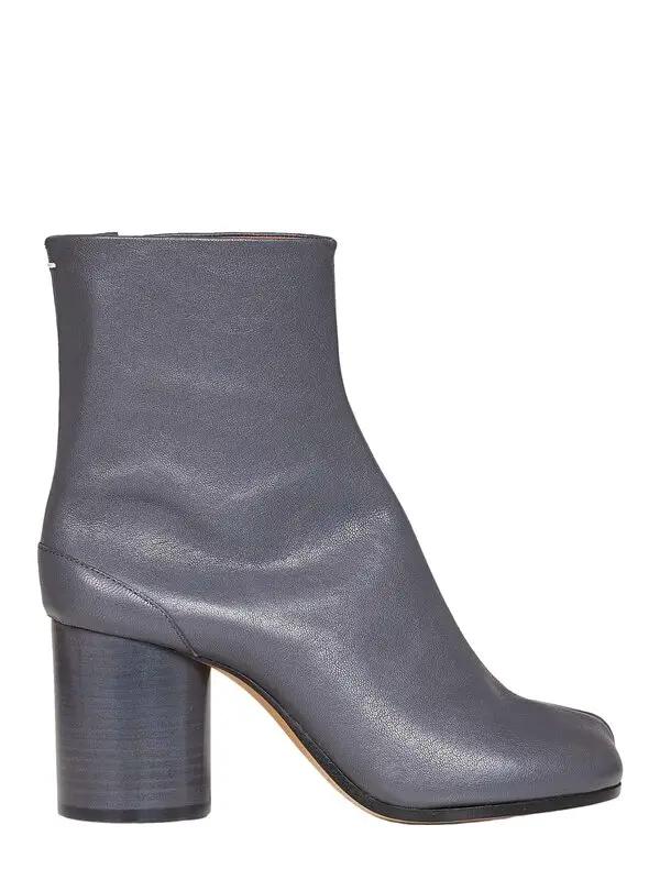 MAISON MARGIELA Grey Nappa Leather Tabi Ankle Boots - Multicolor