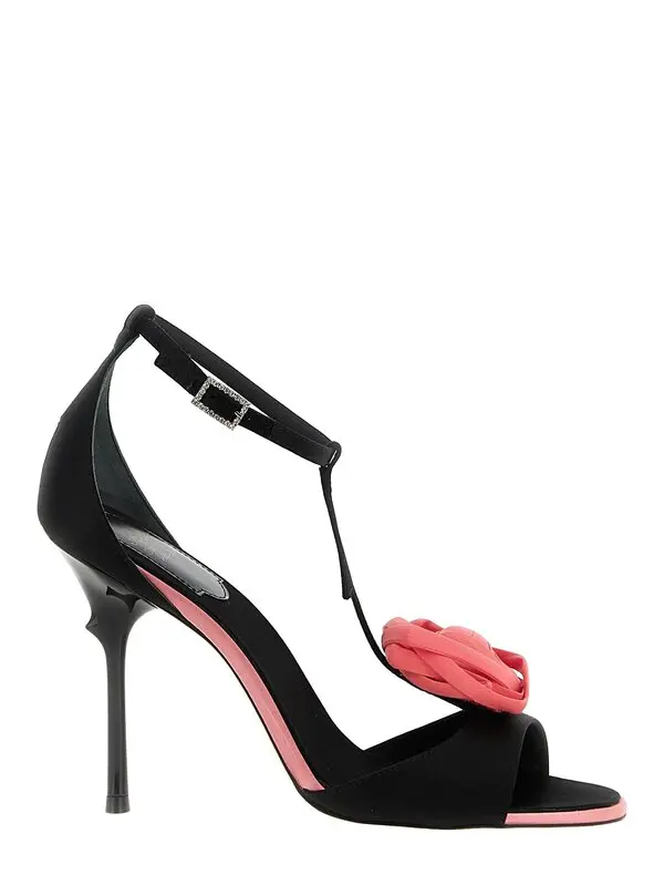 ROGER VIVIER Rose Vivier Sandals - Black
