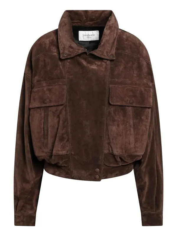 Saint Laurent Vintage Suede Leather Jacket - Brown