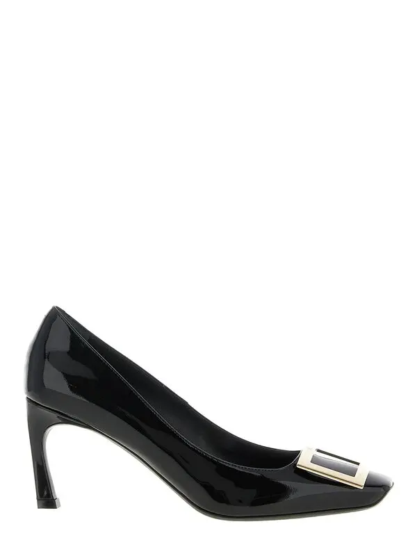ROGER VIVIER Trompette Patent Leather Pumps - Black