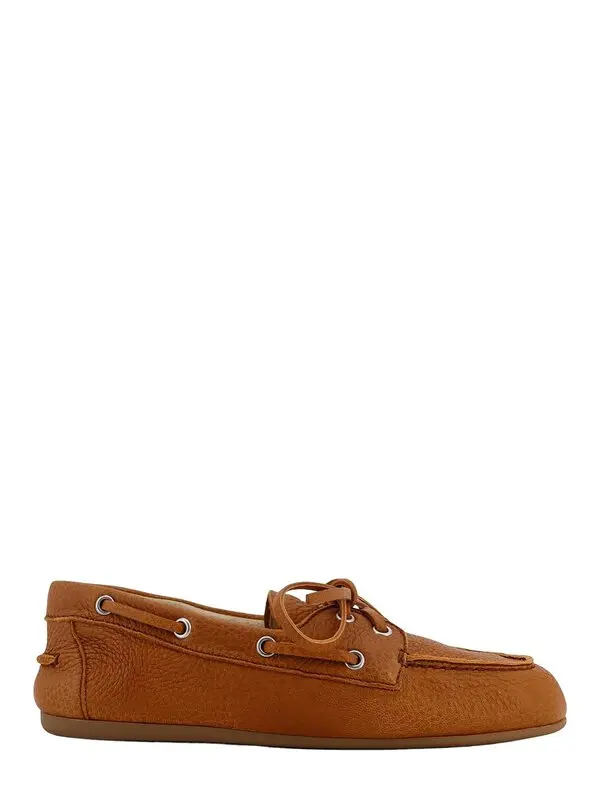 Miu Miu Vintage Effect Leather Loafers - Multicolor