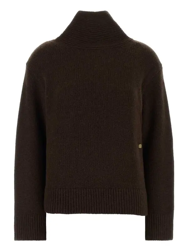 GANNI Wool And Yak Sweater - Brown