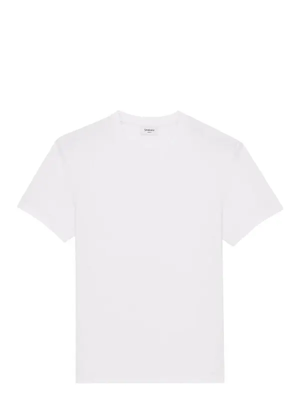 Saint Laurent Cassandre Ribbed T Shirt - Multicolor