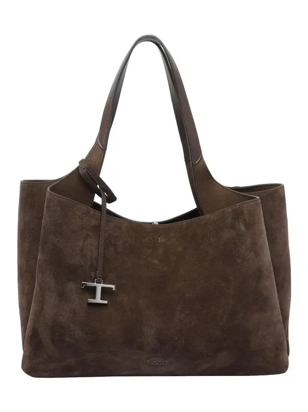 TOD'S Suede Tote - Brown