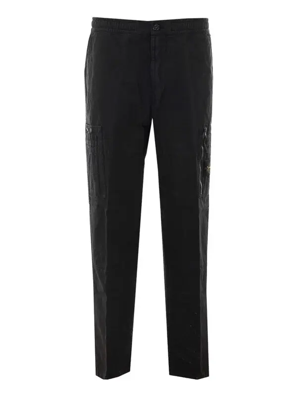 Stone Island Logo Track Pants - Black