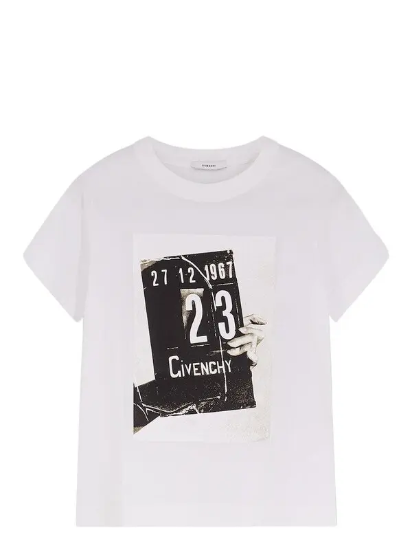 Givenchy Cotton Graphic Print T-shirt - White