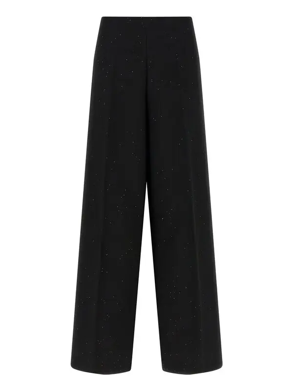 Herno Micro Sequin Pants - Black