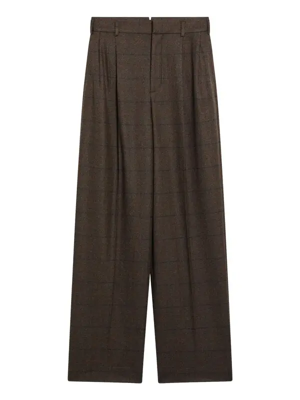 Loro Piana Check-pattern Trousers In Wool And Cashmere - Multicolor