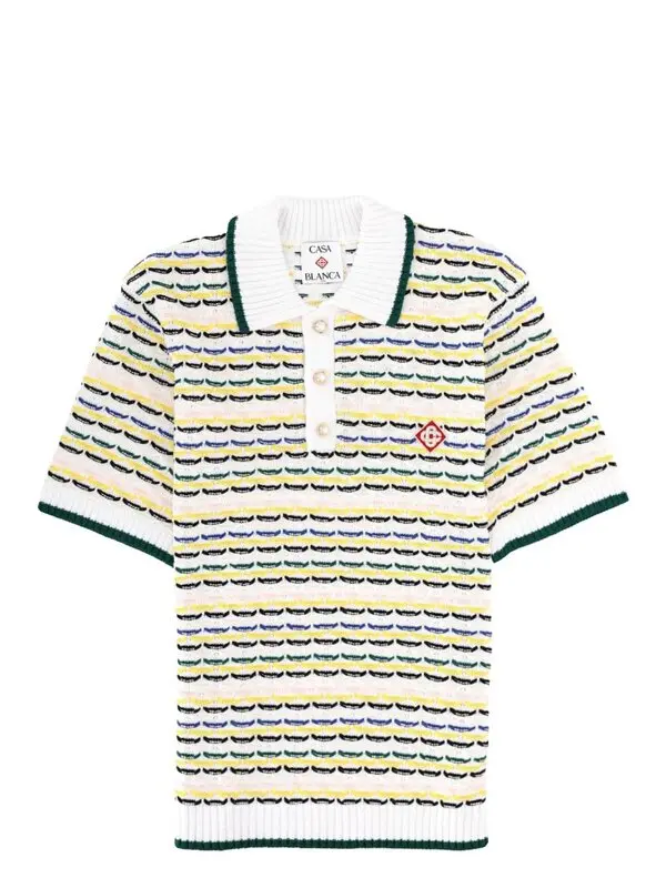 Casablanca Knitted Polo - Multicolor