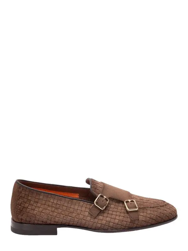 Santoni Scacco Loafers - Multicolor
