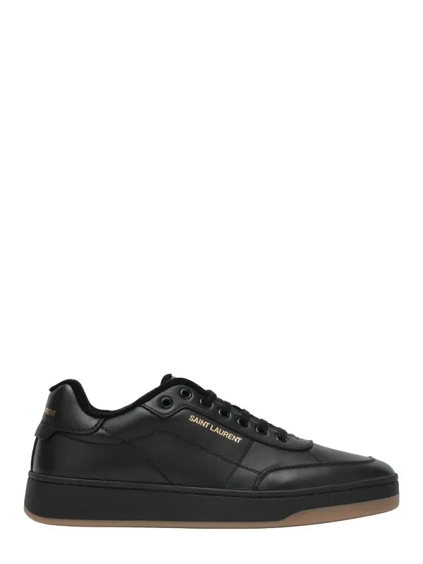 Saint Laurent Sl/61 Leather Sneakers - Black