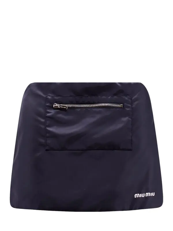 Miu Miu Recycled Material Mini Skirt - Multicolor