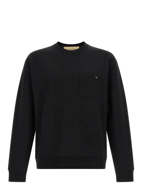 Valentino Garavani Vgold' Sweatshirt - Black