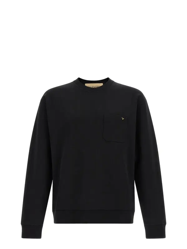 Valentino Garavani Vgold Sweatshirt - Black