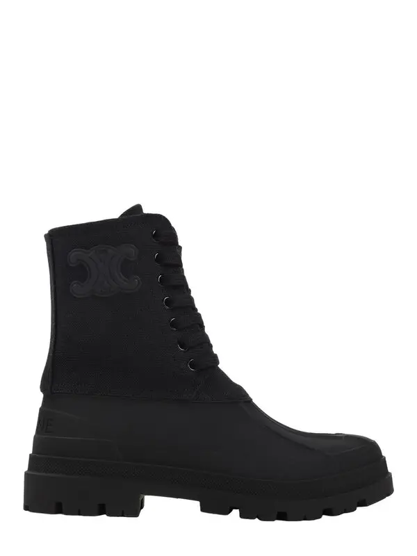 Celine Triomphe Canvas Boot - Black