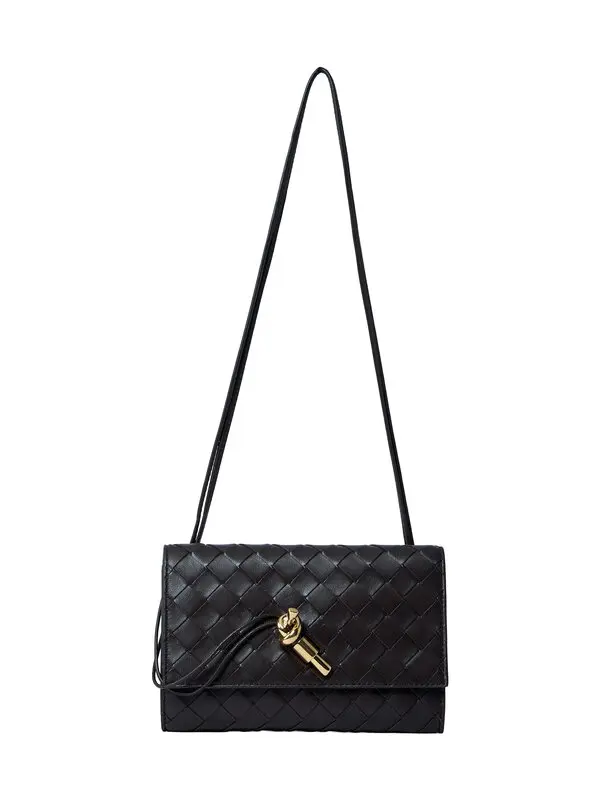 Bottega Veneta Andiamo Crossbody Bag - Brown