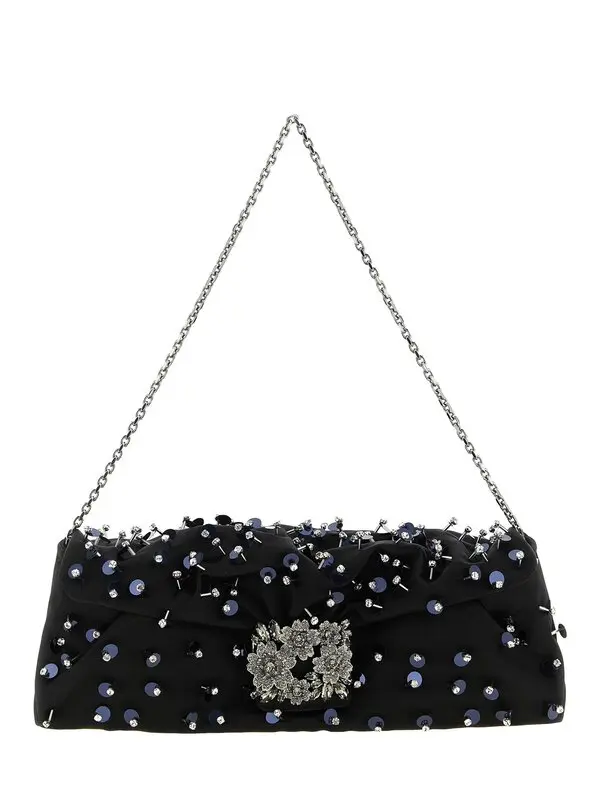 ROGER VIVIER Efflorescence' Clutch - Black