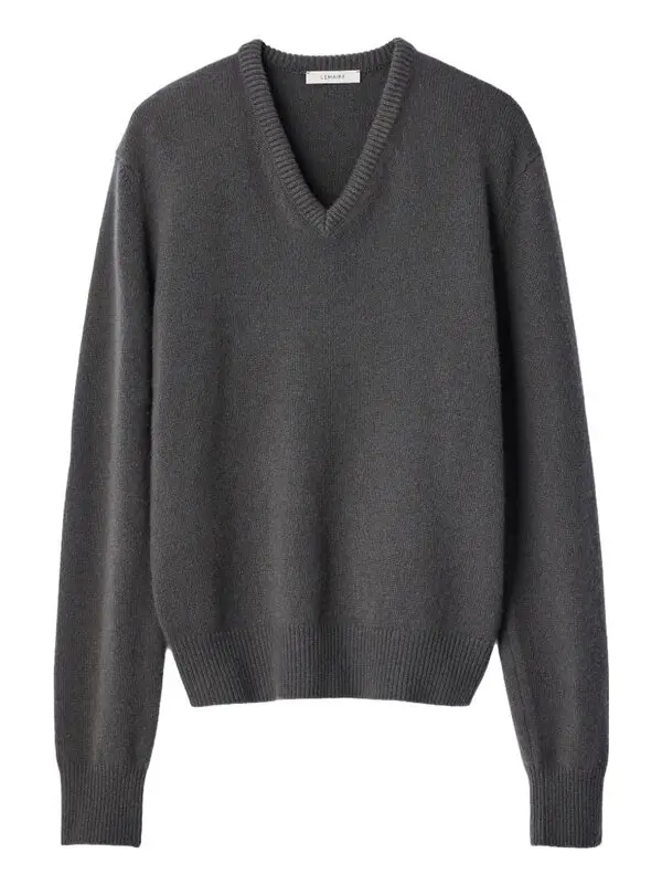 LEMAIRE Cashmere V-necked Sweater - Multicolor