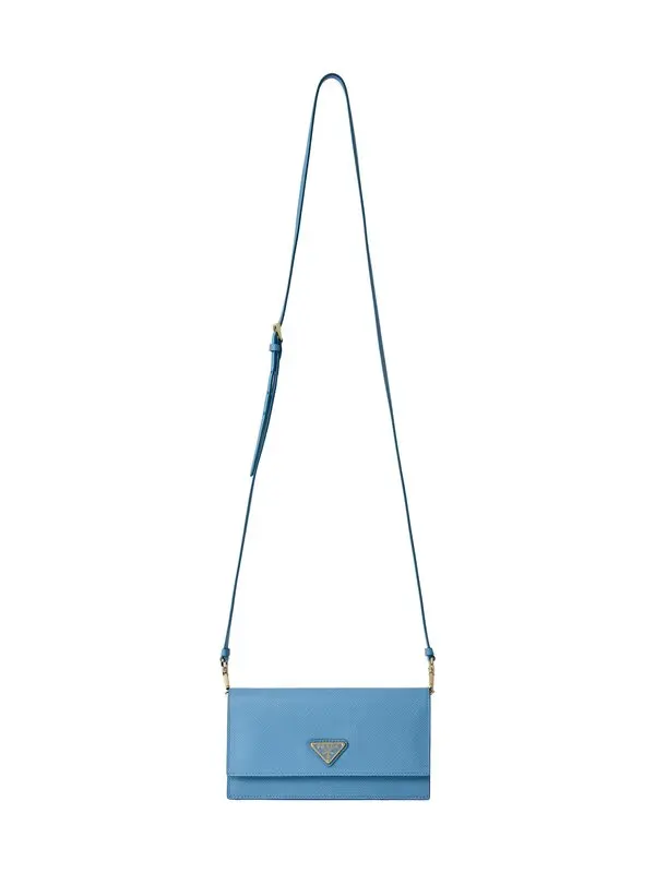 Prada Saffiano Leather Mini Bag - Blue