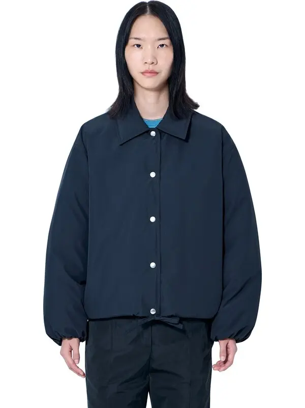 JIL SANDER Down Jacket With Collar - Black