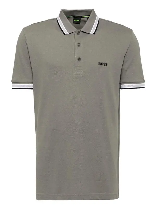 BOSS Grey Polo Shirts - Gray