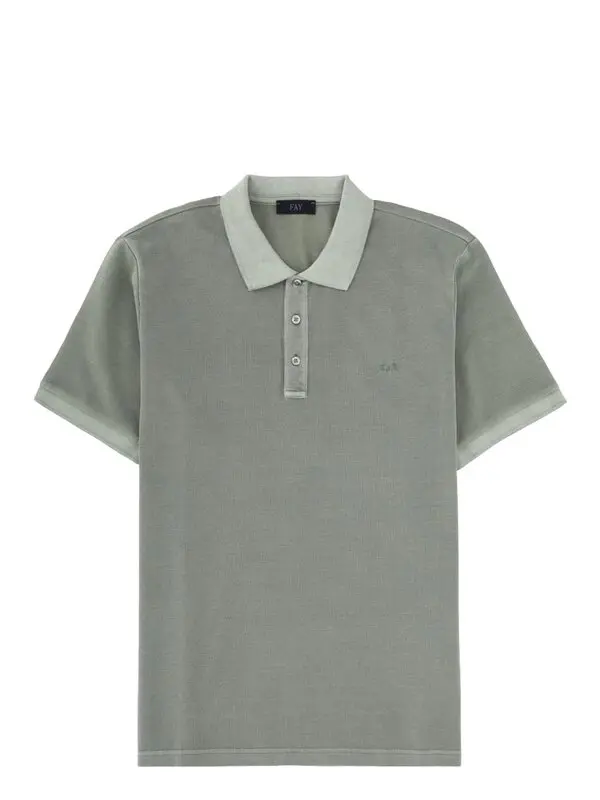 FAY Polo With Logo - Green