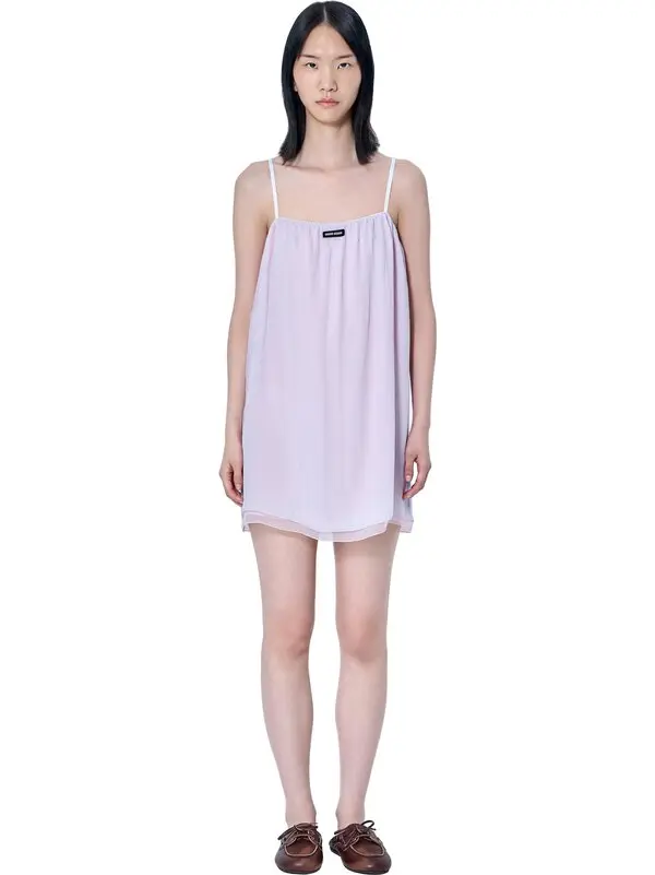 Miu Miu Wisteria Chiffon Dress - Multicolor