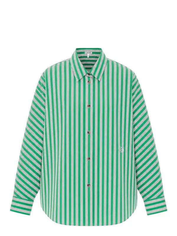 Loewe Striped Long-sleeve Shirt - Green
