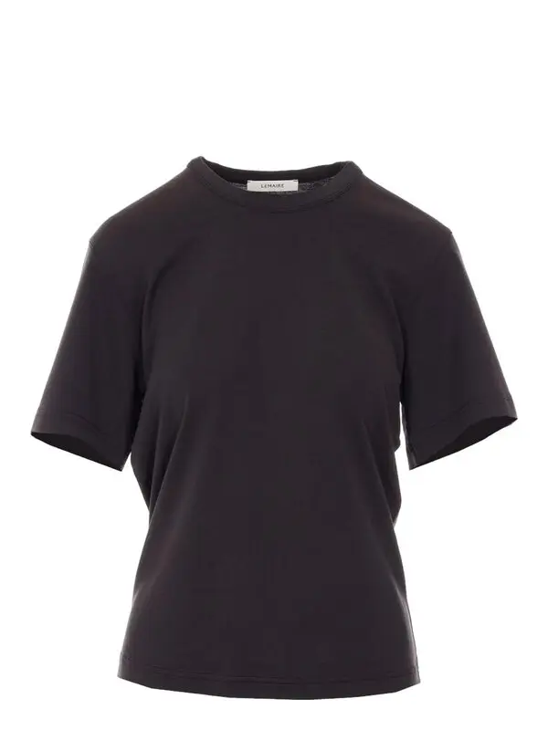 LEMAIRE Rib T-shirt - Black