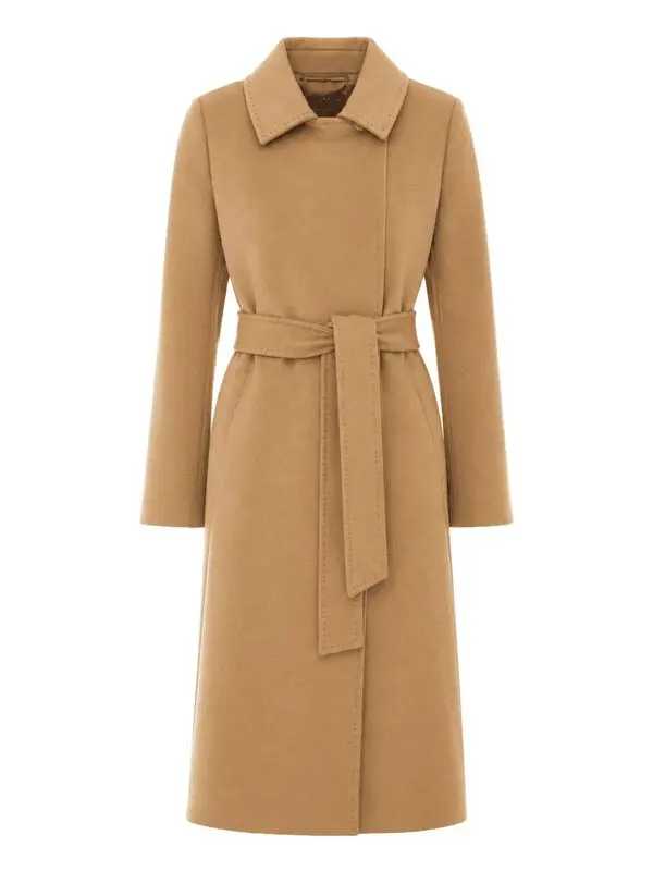 Max Mara Bcollag Wool Double-breasted Coat - Cream