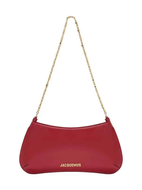 Jacquemus Le Bisou Chaine Patent Leather Bag - Red