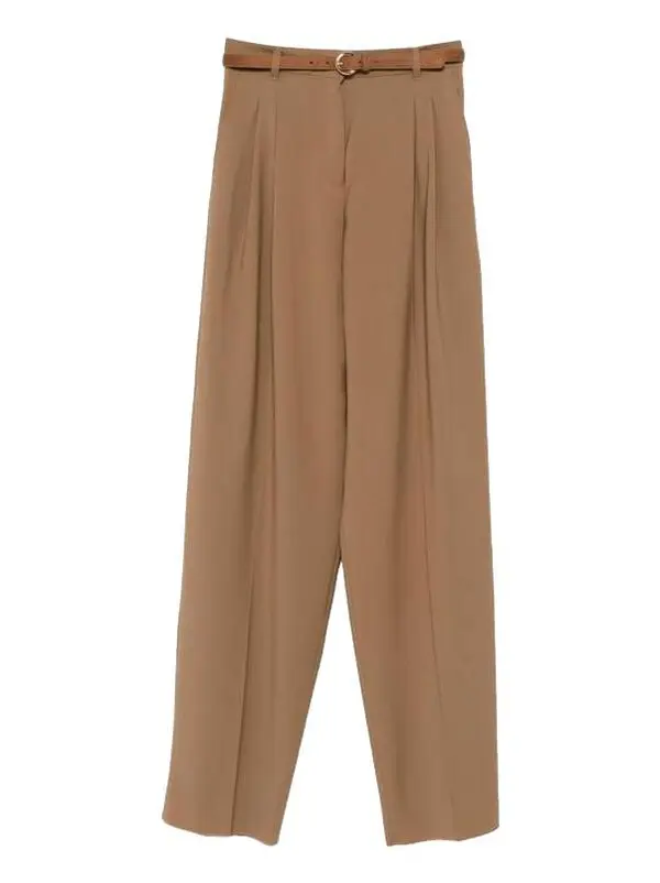 Max Mara Trousers Straight Trousers - Brown