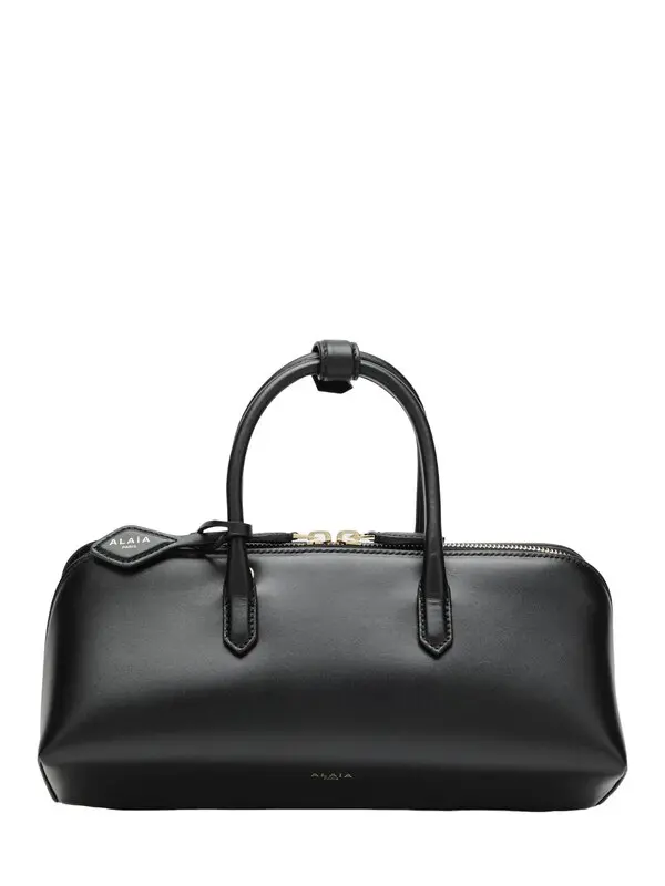 Alaïa Delta Bag In Box Calf Leather - Black