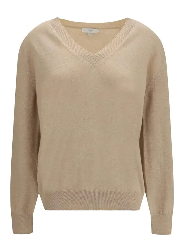 Malo V-neck Sweater - Cream
