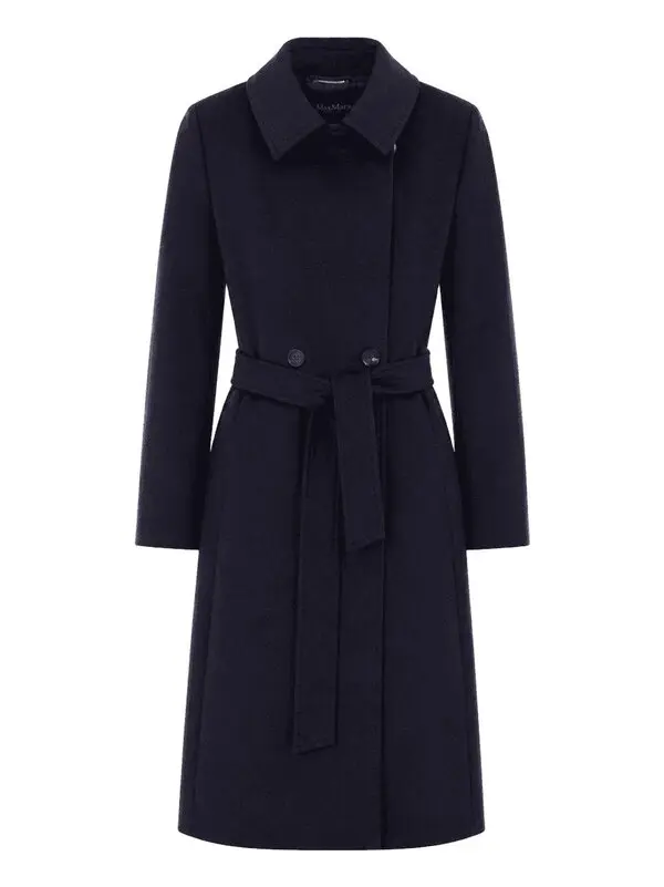 Max Mara Bcollag Wool Double-breasted Coat - Blue