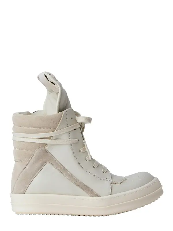 Rick Owens Geobasket Sneakers - White