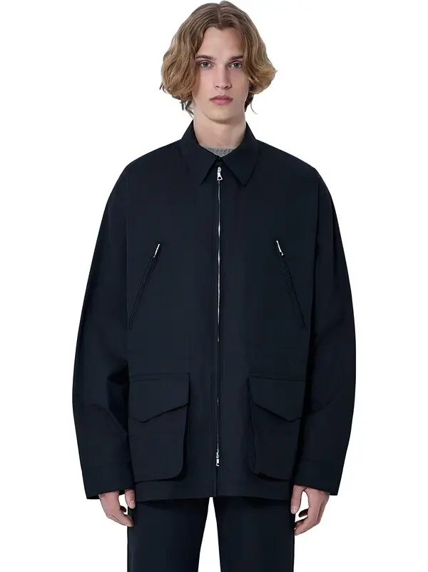 RIER Zip-up Jacket - Black