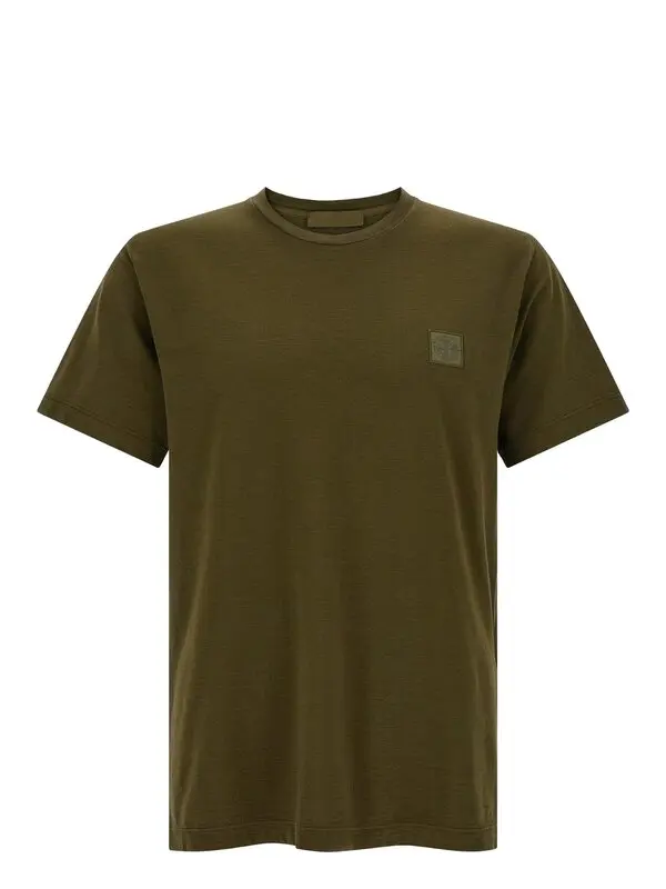 Stone Island Badge Ghost' T-shirt - Green