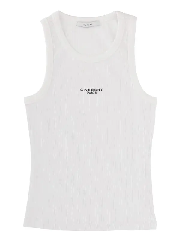 Givenchy Logo Tank Top - White