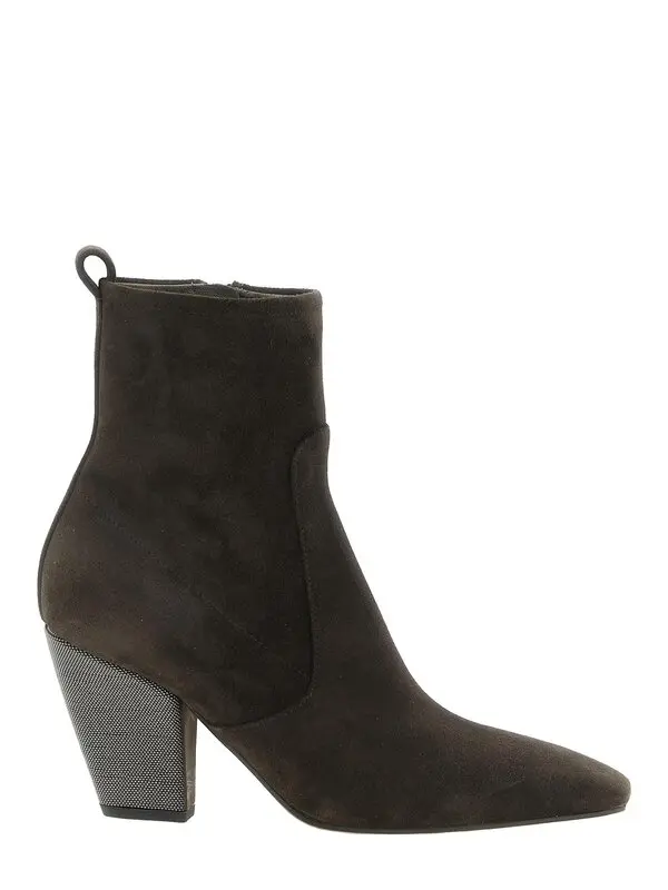 Brunello Cucinelli Suede Ankle Boots - Brown