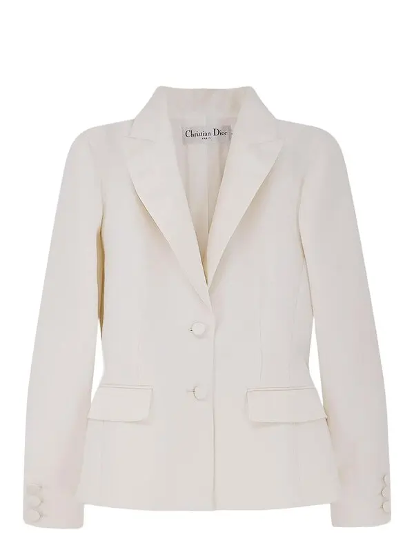 Dior Wool And Silk Blend Jacket - Multicolor